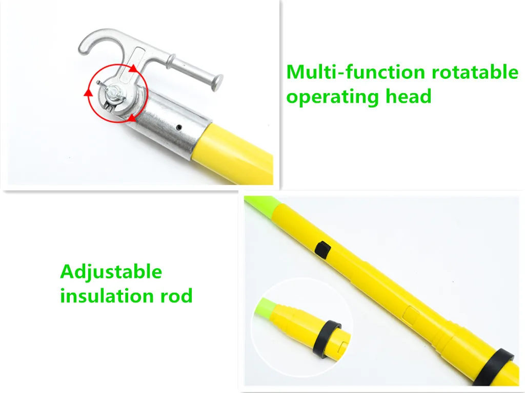 High Voltage Telescopic Fiberglass Round Triangle Electrical Hot ...