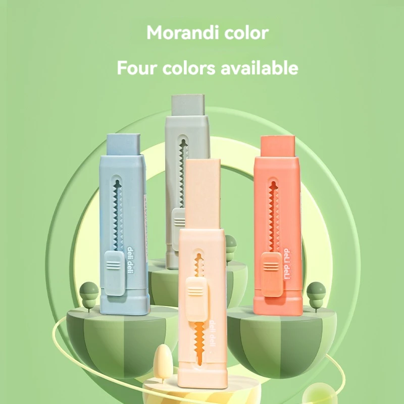 Deli Vp418 Push-pull Eraser Green Is Not Easy To Leave Marks And Less ...