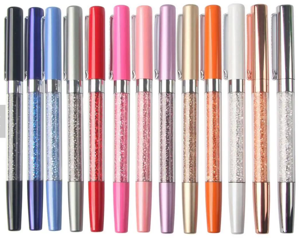 Premium Women Rhinestone Promotional Ink Gel Ballpoint Pen With Crystal ...