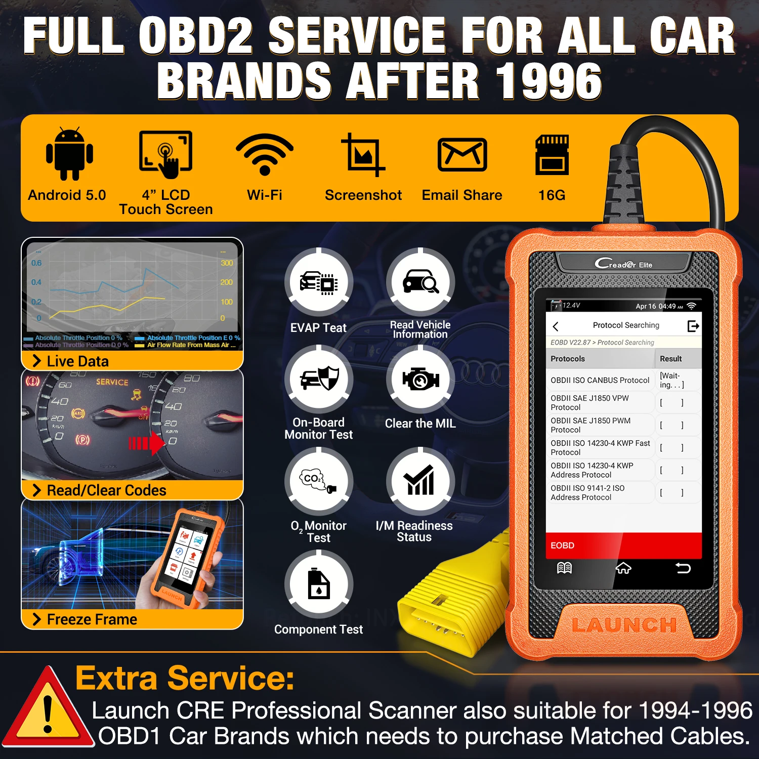 New Arrival Launch Cre Full System Diagnostic Tool For Chrysler Obd2 ...
