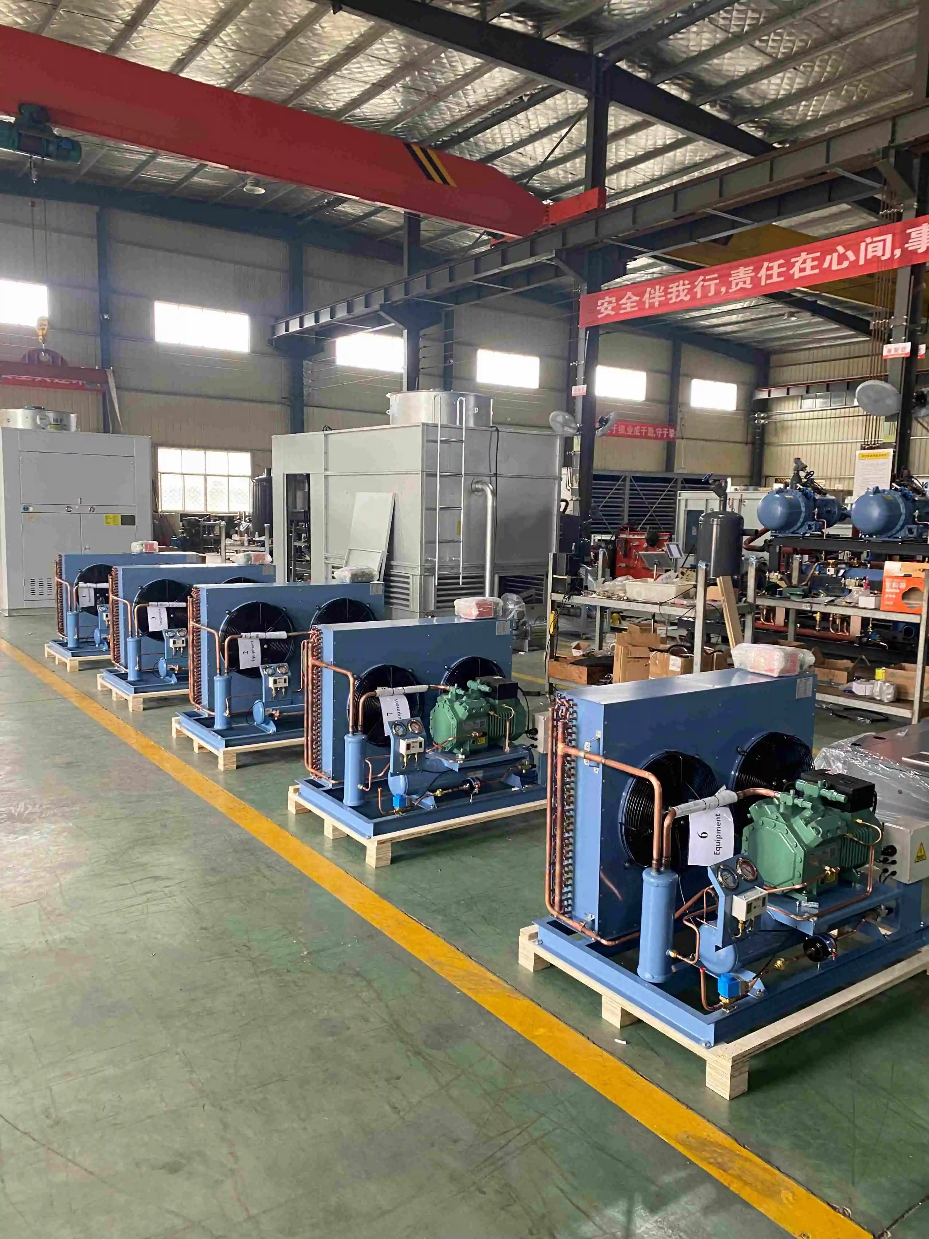 3hp 220V Used Refrigeration Air Cold Piston Compressor Condensing Unit Supplier for Freezer ...