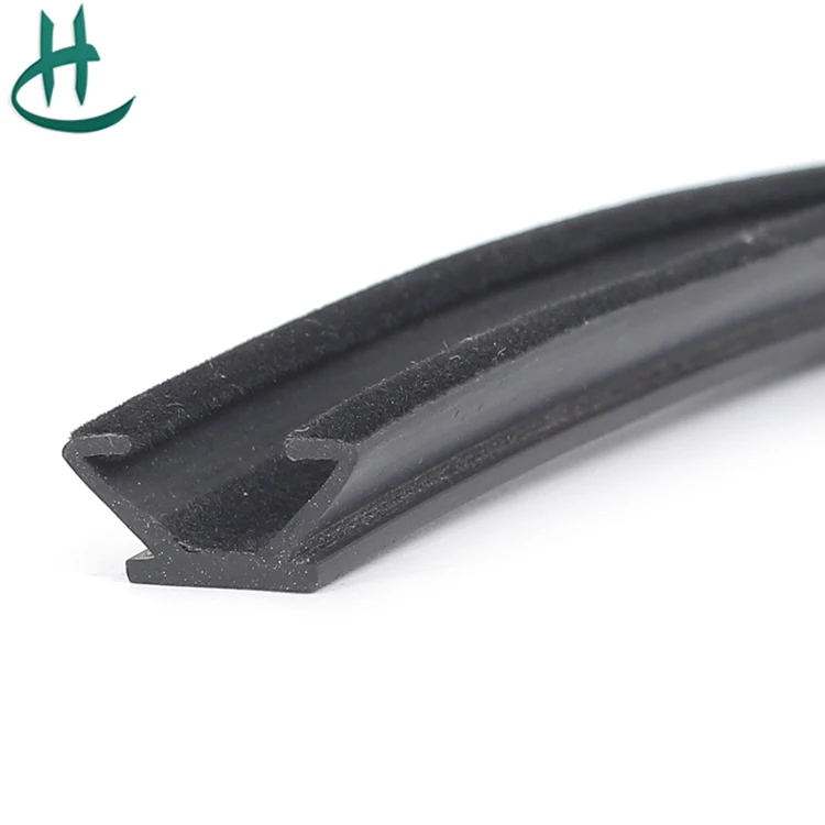Custom EPDM Flocked Run Channel Bus Window Rubber Seal Strip