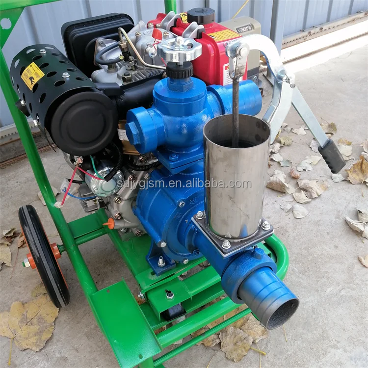 Double Bladed High-pressure Pump Diesel Engine,Small Hand Pushed 4-inch ...