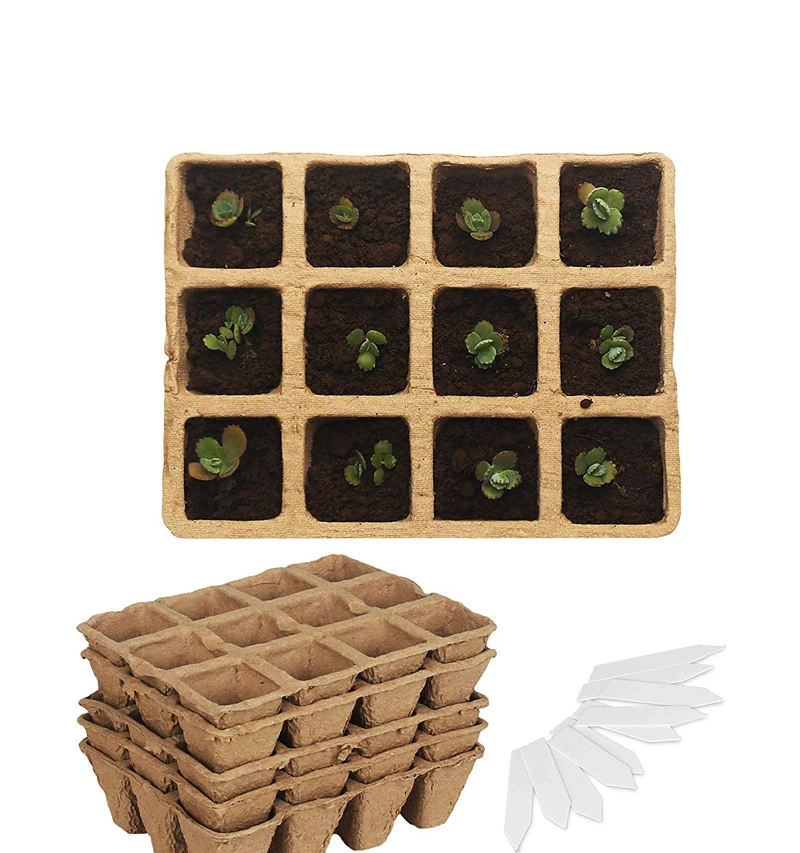 High Quality Plant Germination Paper Pulp Seed Tray Garden Paper Seed ...