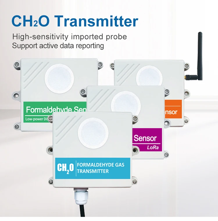 Wall Mounted Lora Gprs 4g Nb-iot Wifi Formaldehyde Gas Detector Ch2o ...
