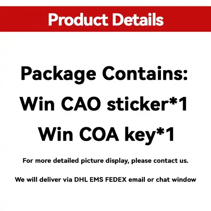 Win11 IoT 2024 LTSC High End OEM COA Key Sticker DVD Package Lifetime ...