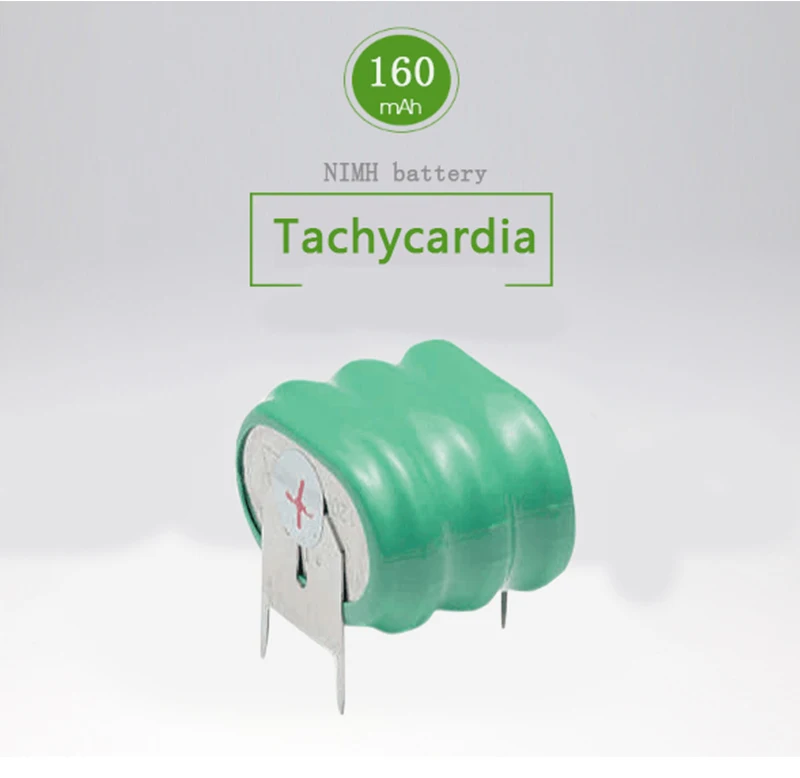 Eunicell NI-MH 3.6V 80mah Rechargeable Button Cell Battery