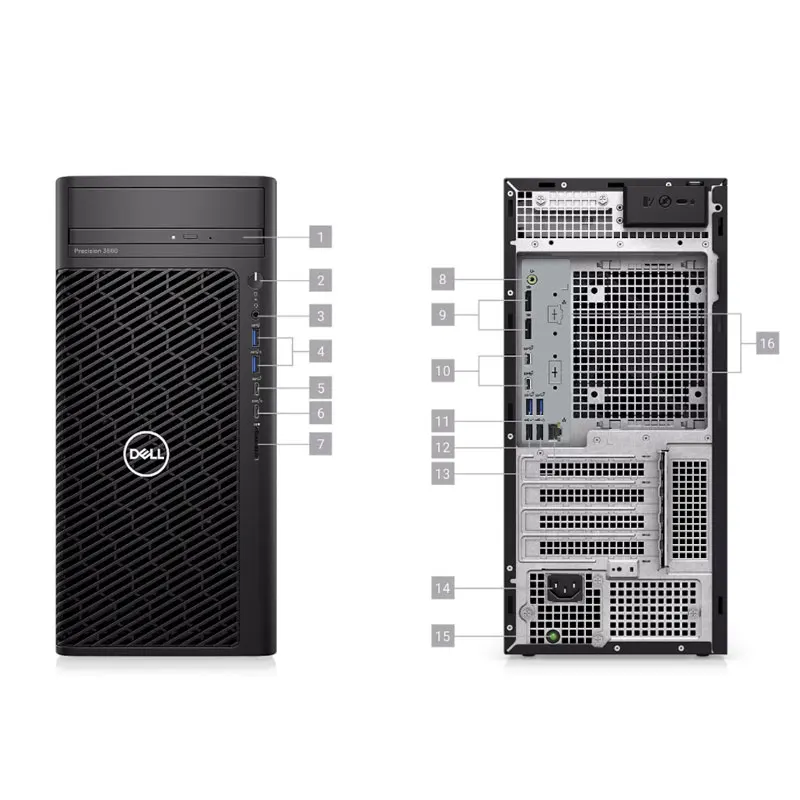 Dell Precision T3660 Tower Workstation / I7-12700 / 8g / 1t / 500w ...