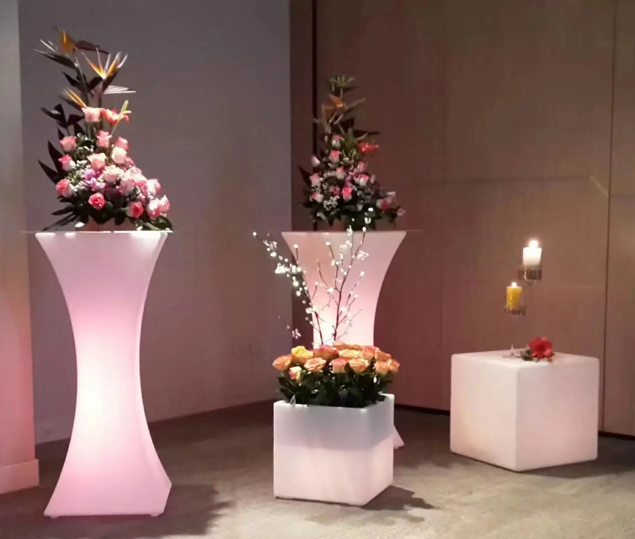 New 16 Color Change Led Light Bar Table And Chair Party Furniture ...