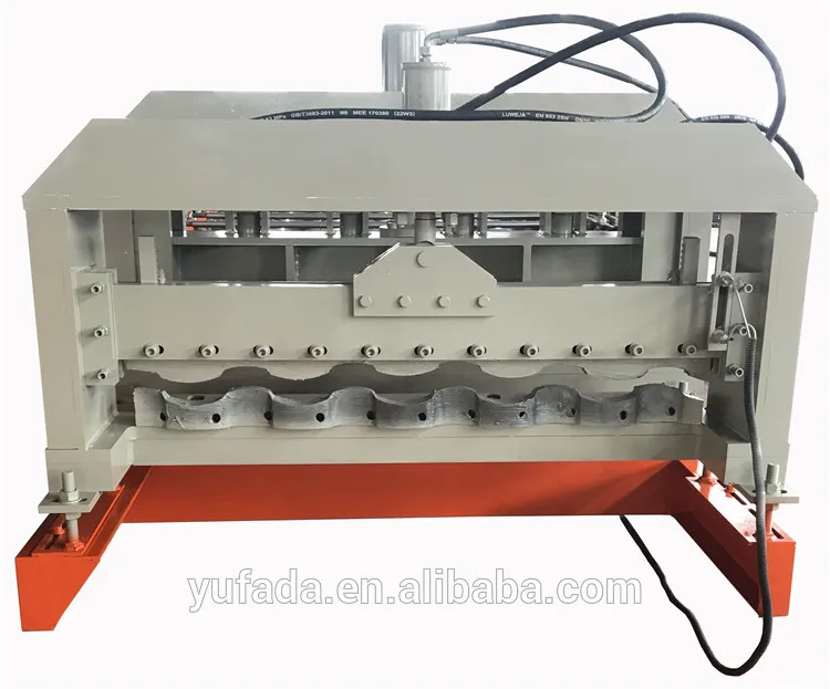 Water Ripple Colored Steel Glazed Tile Bamboo Section Production ...