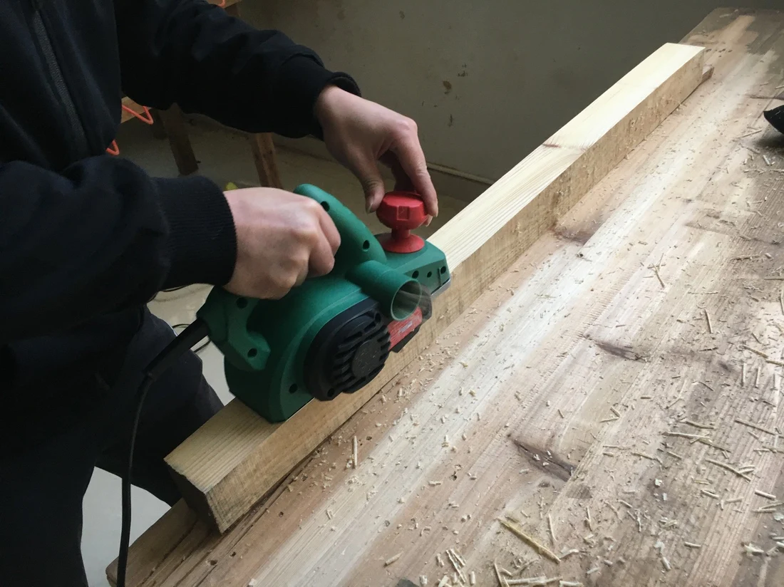 Portable Hand Woodworking Tools 600w 82mm Double Side Electric ...