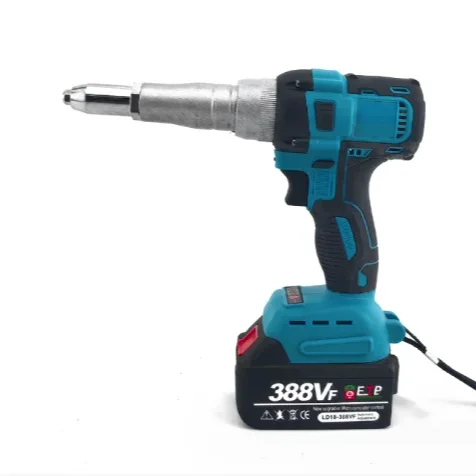 Electric Lithium Battery Rivet Nut Gun with LED Light 2 Pcs 4.0Ah ...