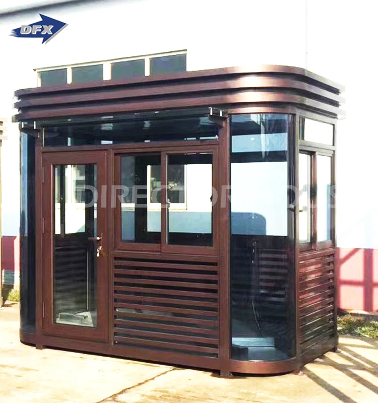 Outdoor Metal Carved Police Booth Prefabricated Security Booth - Buy ...