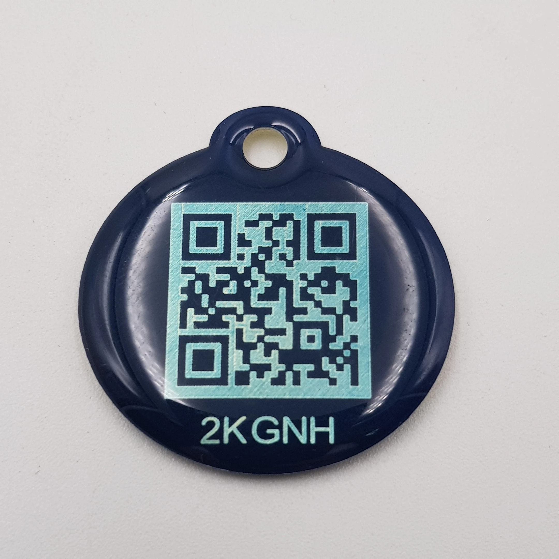 Custom Aluminum Qr Code Medal Nfc Pet Id Collar Tag - Buy Nfc Pet Id ...