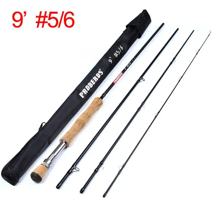 Caster Fly Fishing Rod 4 Sections High Carbon Fiber 2.7M 3/4#5/6#7/8 ...