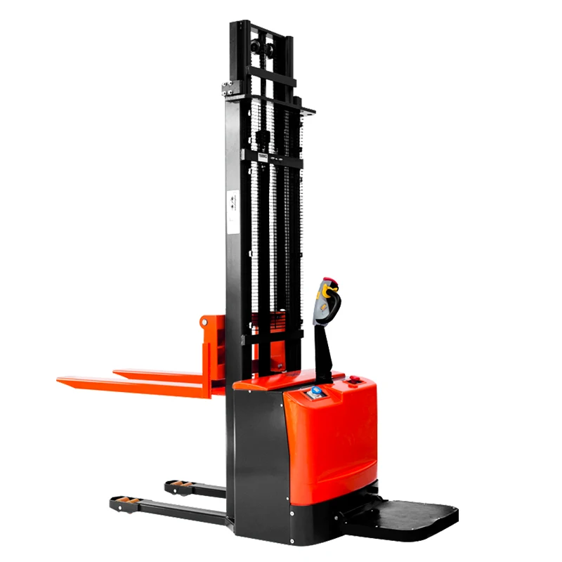Electric Pallet Stacker 1500kg 1.6m 2ton 2m 3.5m Power Reach Stacker 1. ...