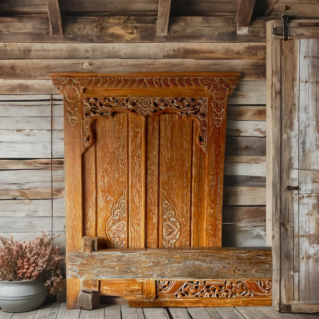 High Quality Teak Wood Barn Doors Customized Design Size for Interior ...