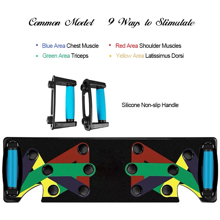 9 In 1 Multi Position Foldable Portable Muscle Training Push Up Board