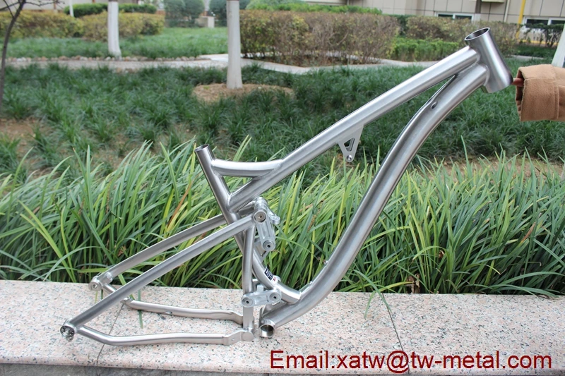 Custom Titanium Bike Frame - Suspension & Taper Head Tube