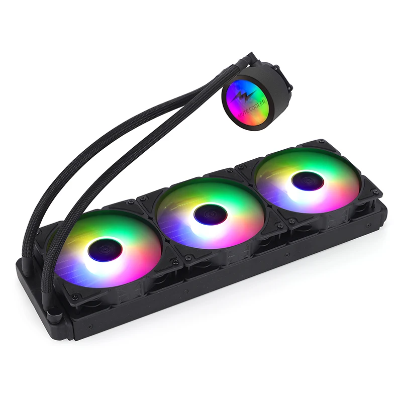 PC Water Cooling Liquid CPU Cooler with 12cm ARGB Fans