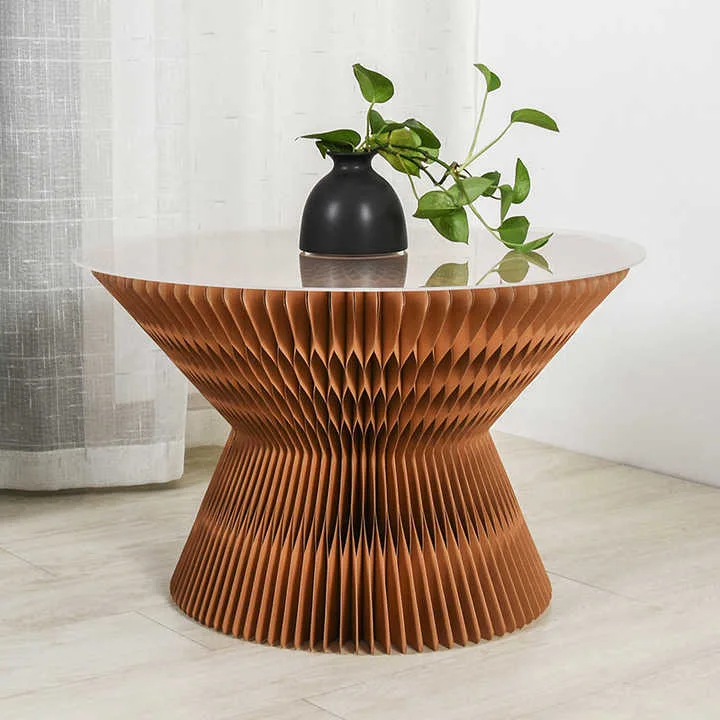 Coffee Table Coffee Negotiation Table Folding Organ Paper Table Design ...