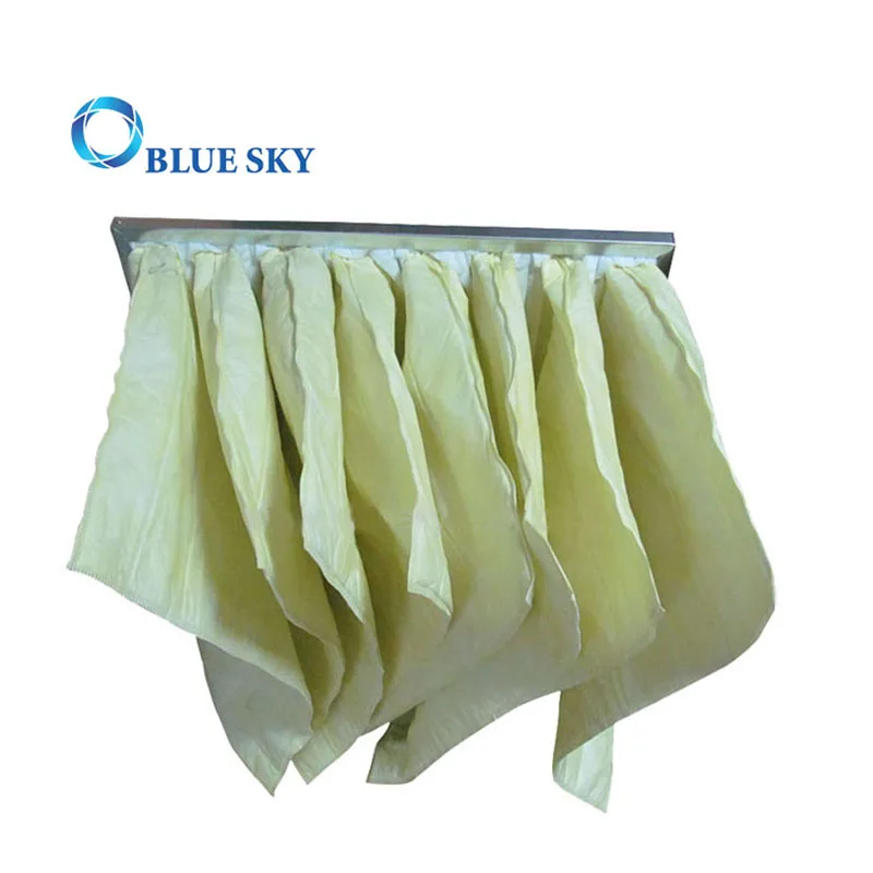 Customized Middle Efficiency Synthetic Fiber Pocket Air Filter Bag For ...