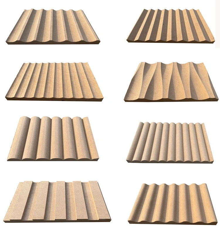 MDF Wave Board Paint Grade Wall Panel - Durable & Stylish