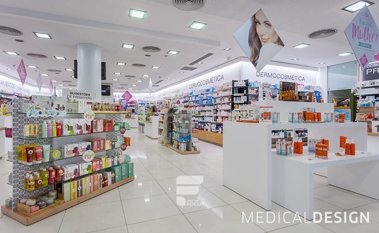 Shop Counter Table Design Pharmacy Furniture Display Medical Store ...