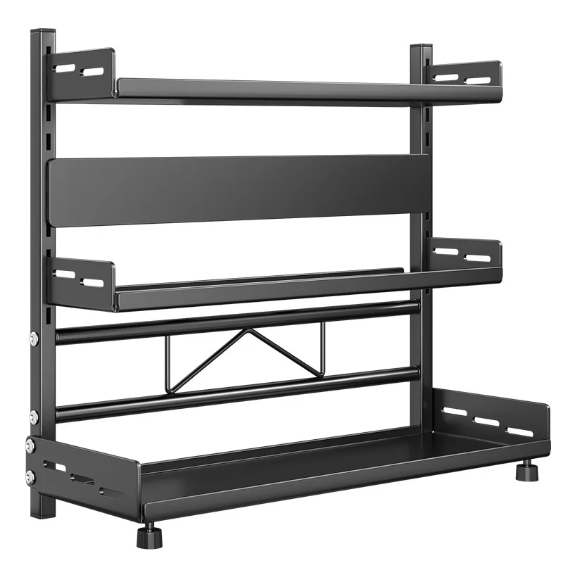 Multi-Layer Metal Kitchen Storage Rack Countertop Spice Rack Knife ...