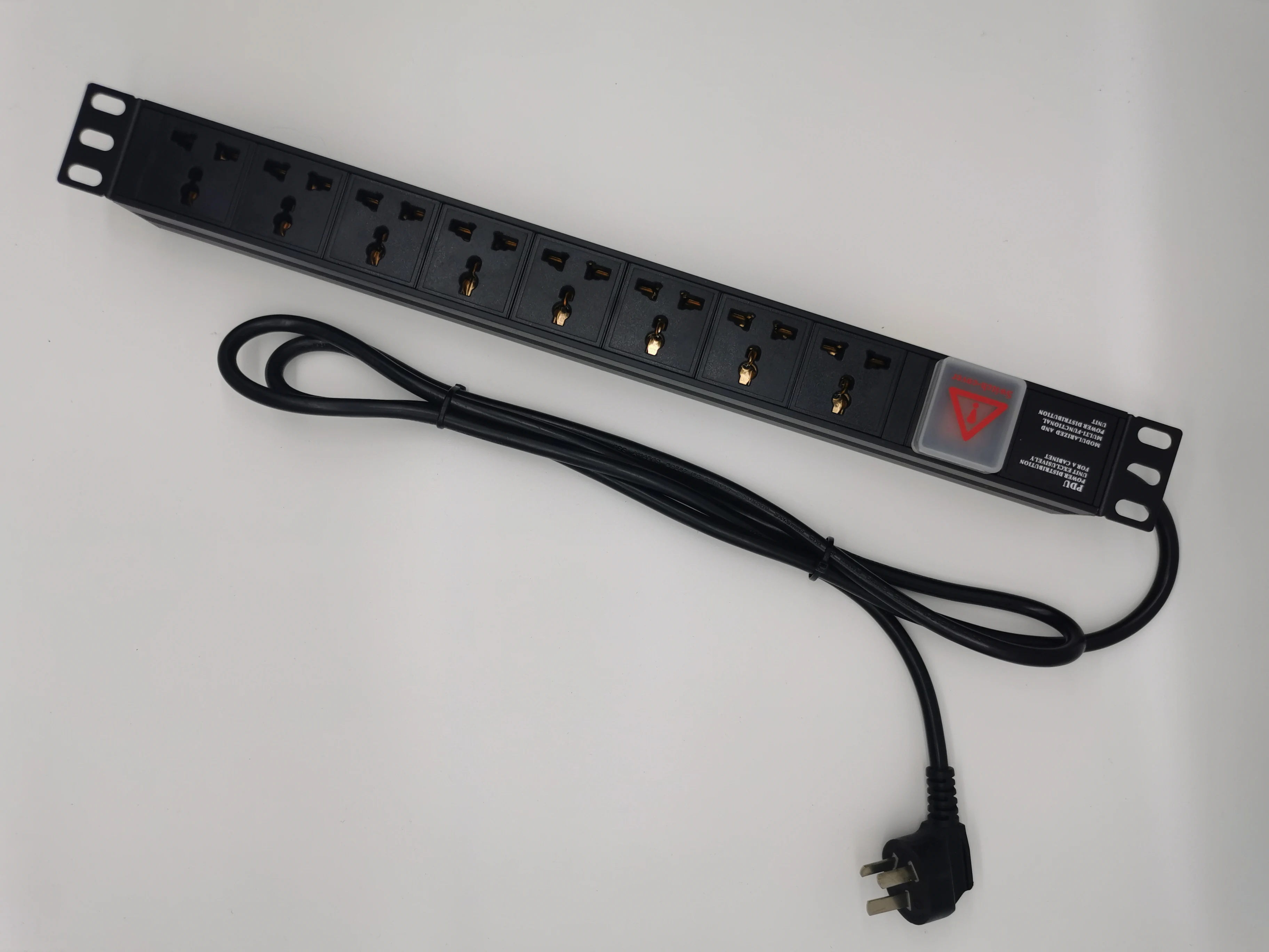 1u 19" Multipurpose Socket 8port Pdu Rack Mount Power Strip Power Distribution Unit For Server ...