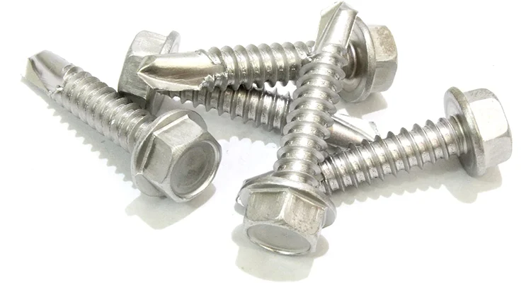 Coil Collated Hex Head Drilling Screws for Metal Fastening