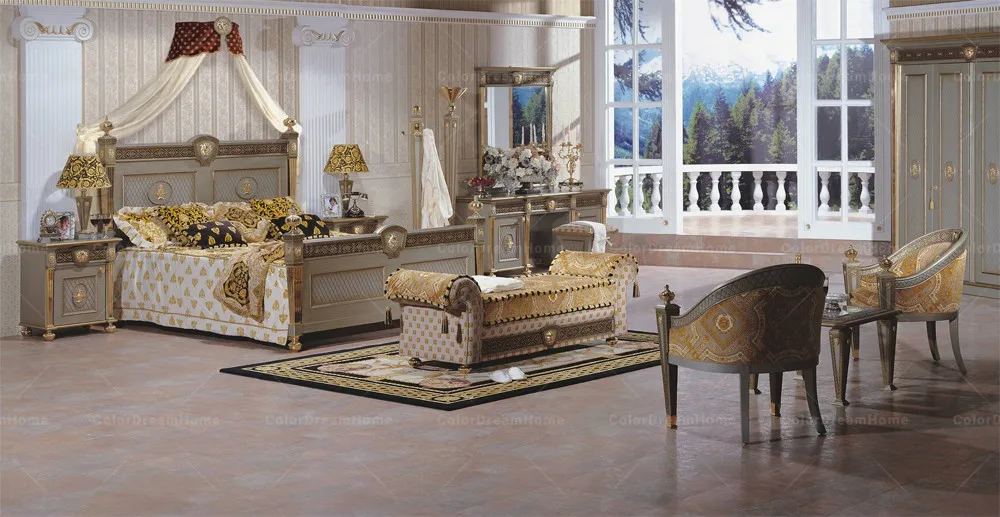 Arabic Furniture Office Desk Bedroom - Customizable Solid Wood