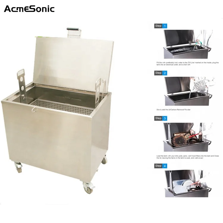 Commercial Kitchen Heated Soak Tank Cleaner For Pans Cleaning 200l ...