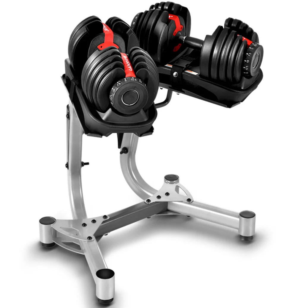 Gym Dumbbell Set Rack - 2 Dumbbell Rack - Adjustable & Durable