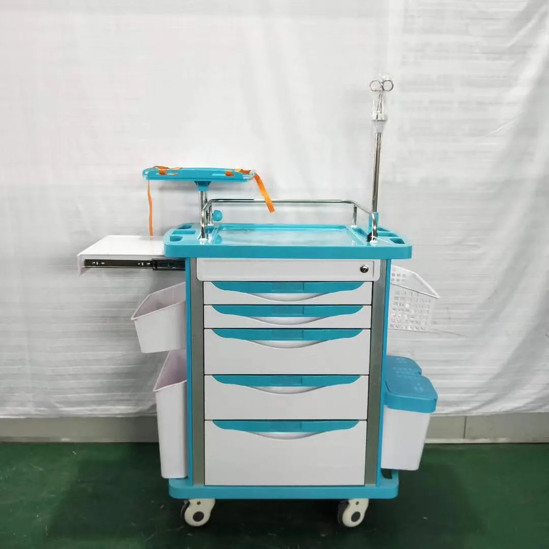 Hospital Emergency Cart - Movable Medicine Transfusion Trolley