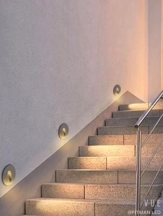 Square/round Aluminum Led Corner Wall Light,Recessed Led Wall Light For ...