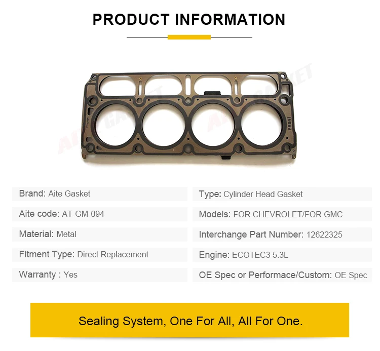 Ecotec3 5.3L Cylinder Head Gasket 12622325 for Chevrolet GMC