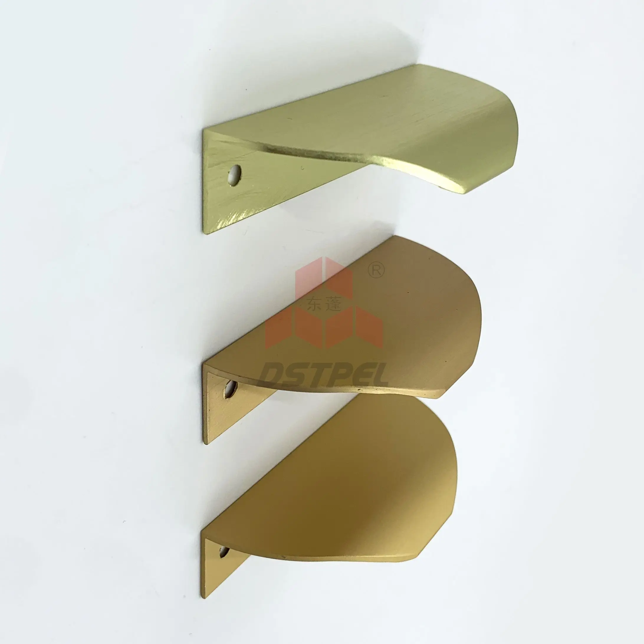 Aluminium Furniture Edge Pull Handle Profile for Kitchen Cabinet Drawer ...