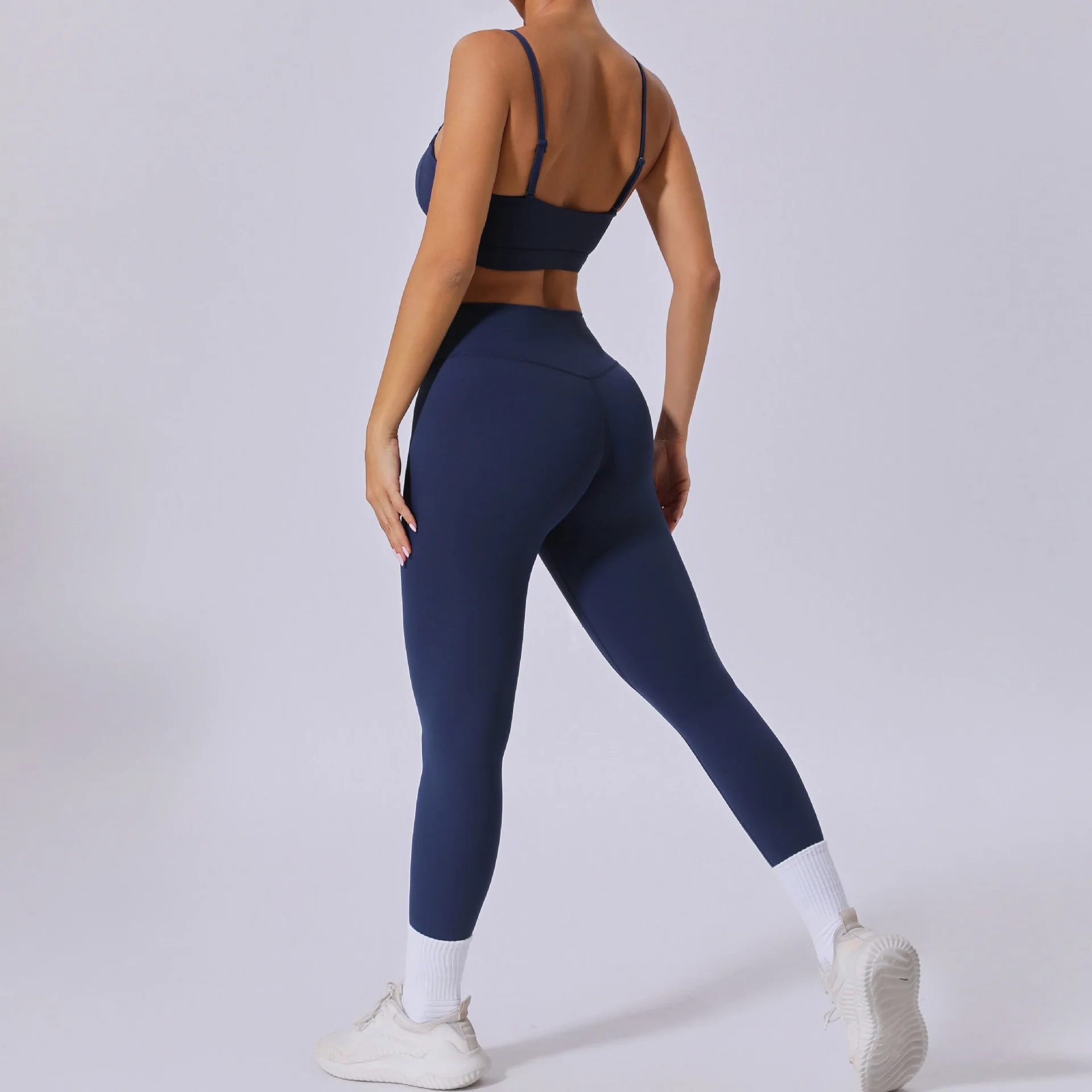 High Waist Beauty Back Running Fitness Quick-Drying Sports Suit XXL