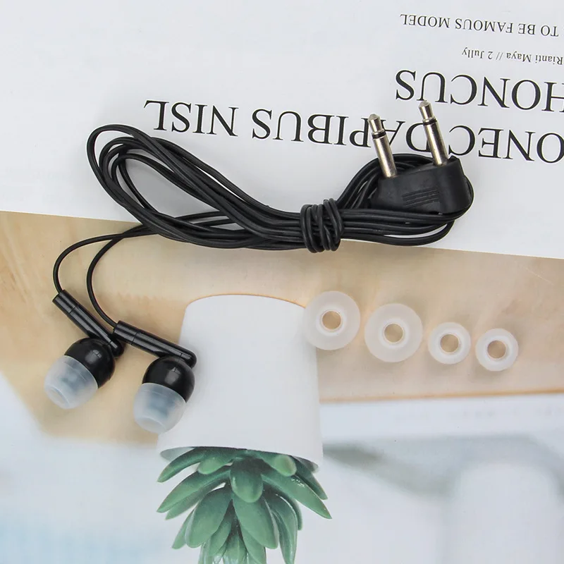 3.5mm Dual Plug in Ear Promotional Aircraft Disposable Wired Aviation ...