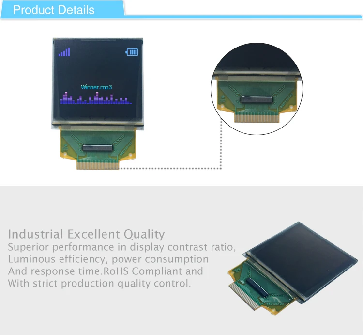 30 Pin Ssd1351 Drive Ic 128*128 Full Color Display 1.5 Inch Oled Screen ...