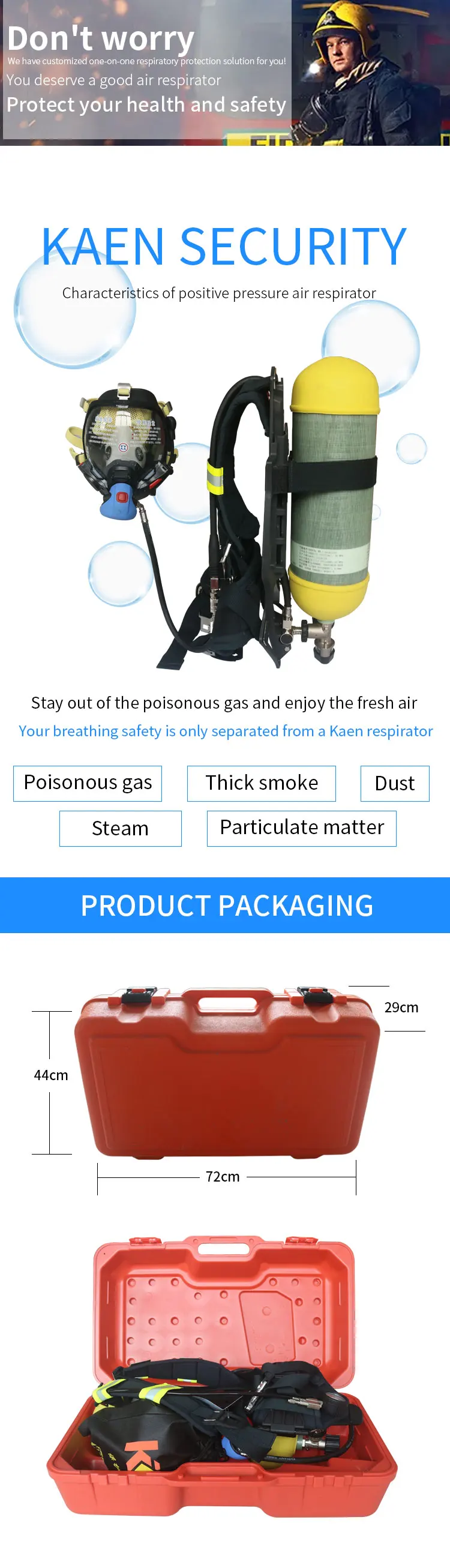 Comfortable Firefighting SCBA - Reliable Breathing Apparatus