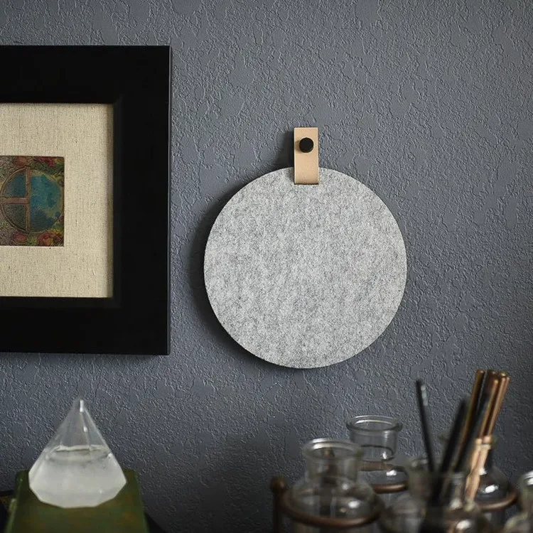 Decorative Circle Bulletin Board - Custom Felt Pin Board