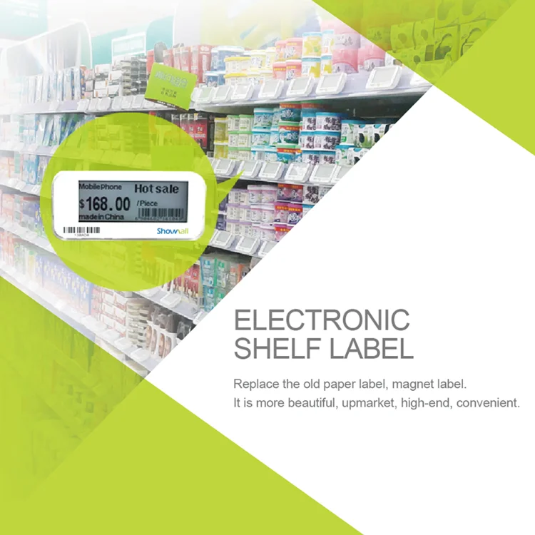 Showiall Esl Shelf Label Electronic Shop Price Tag Abs Wireless Price ...
