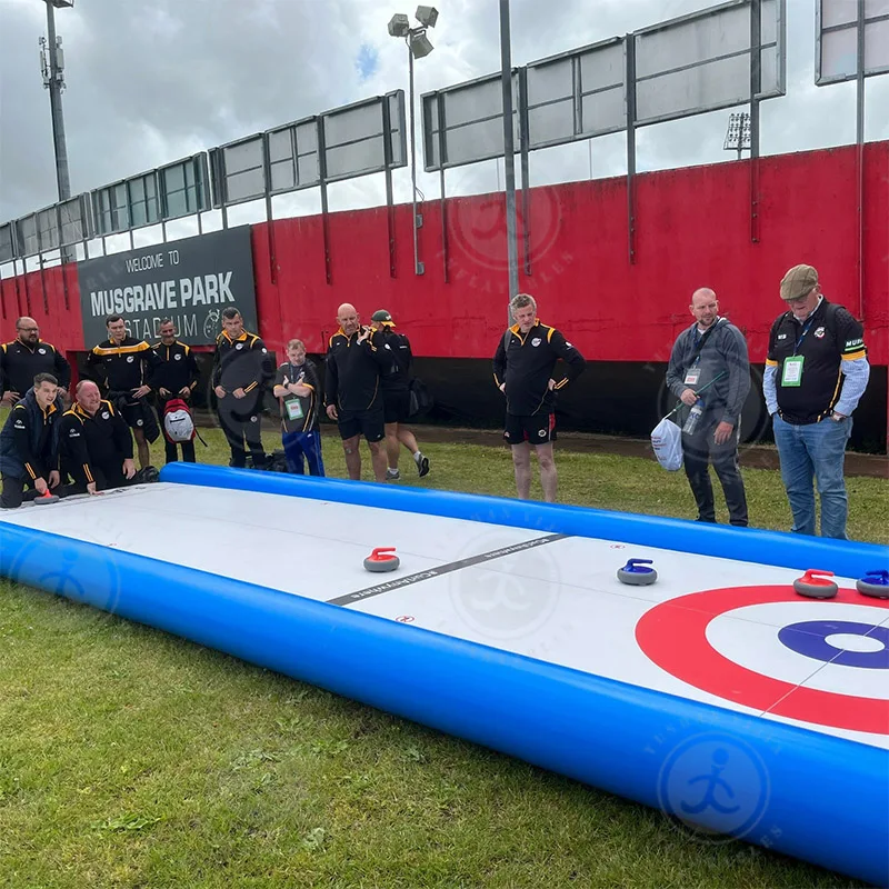 EJIA Portable Street Ice Rink Curling Mat - Customizable