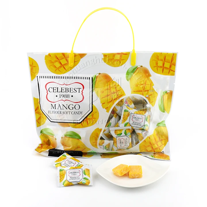 Halal Mango Soft Candy Cube Mango Fruit Flavor Jelly Soft Candy - Buy ...