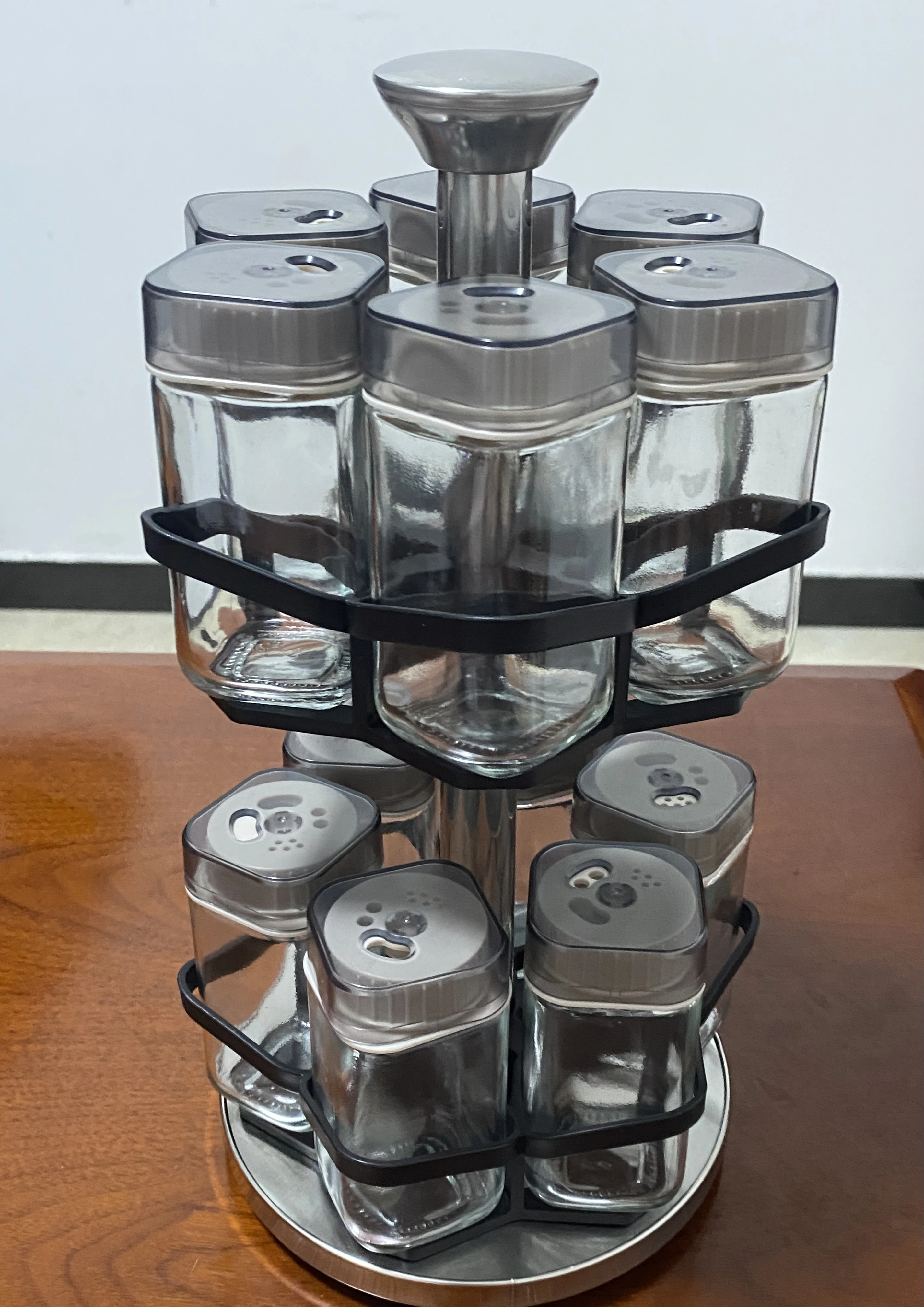 Kitchen Glass Salt Pepper Jars Small Mini Spice Storage Jars Set ...