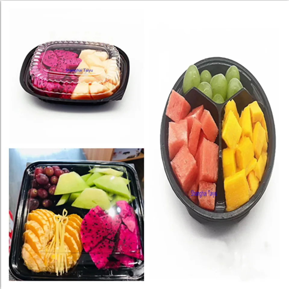 10 Large Rectangle Food Sandwich Platter,Stackable,Disposable ...