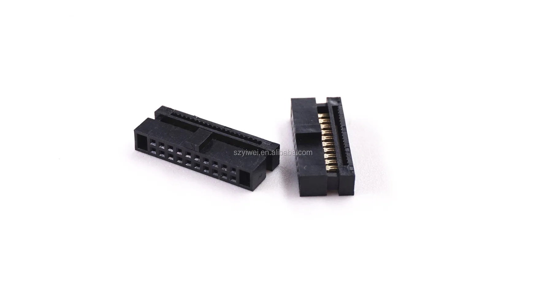 0.050" 1.27mm 20 Pin Idc Socket 2x10 Position Rectangular Female ...