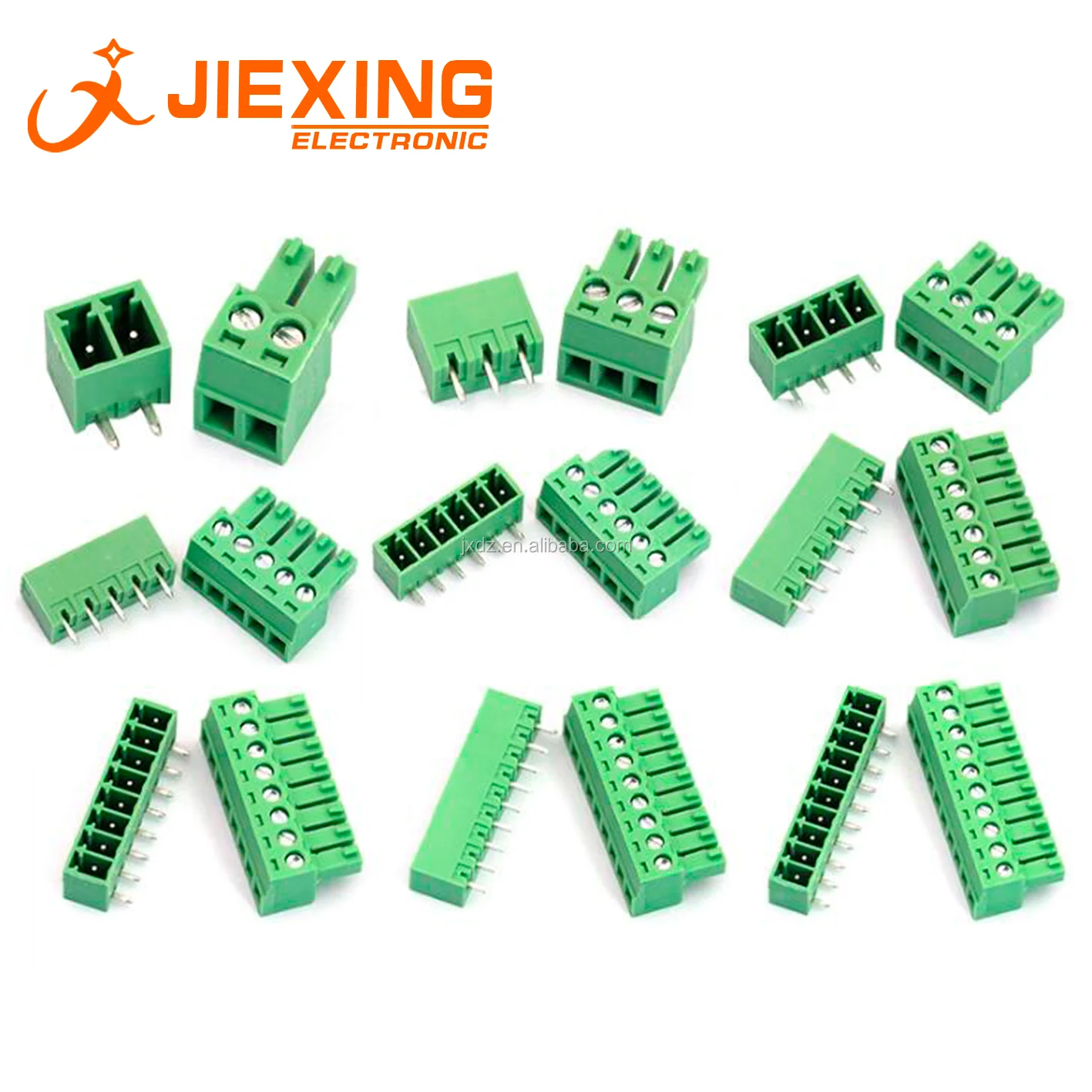 Kf2edg 3.81mm Curved Straight Pin Socket Pcb Plug-in Terminal Block 2/3 ...